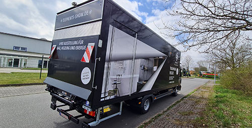 Neue Lkw-Gestaltung der Ausstellung des Fachhandwerks | GC-GRUPPE